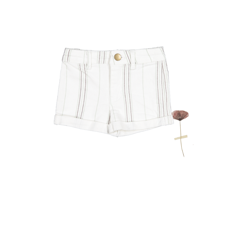 The Denim Short - Mist Stripe – Lovely Littles