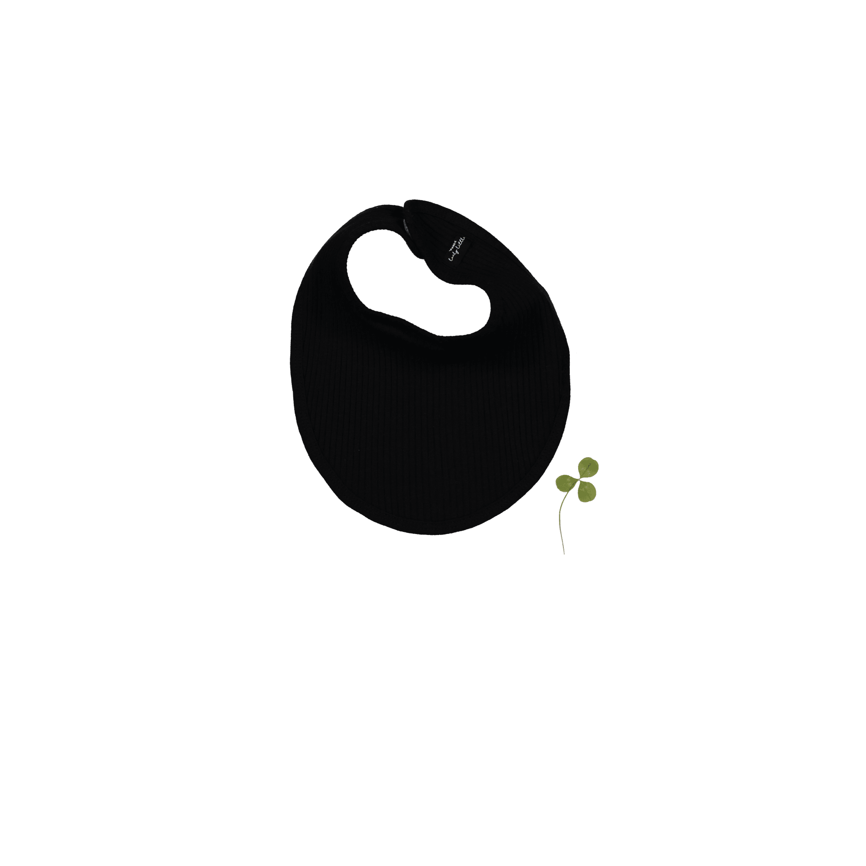 The Bib - Black Ribbed – Lovely Littles