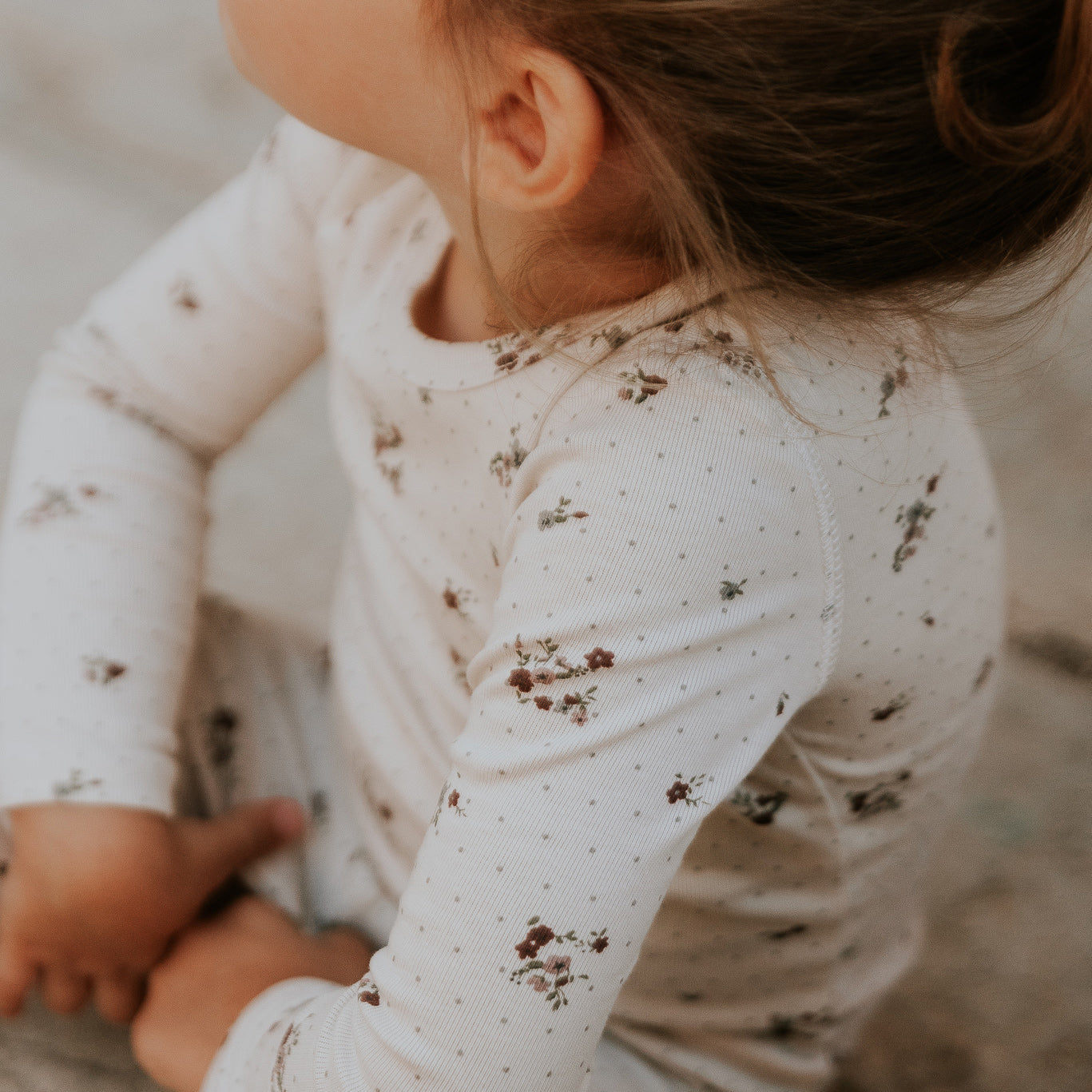 The Printed Long Sleeve Tee - Vintage Floral – Lovely Littles