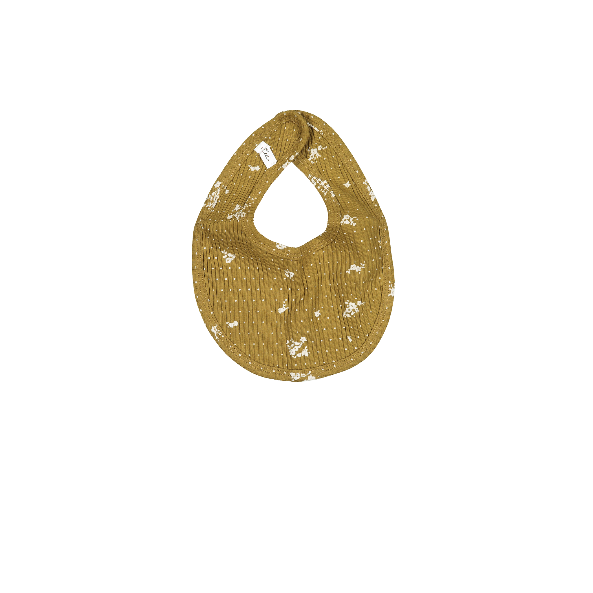 The Printed Bib - Golden Floral – Lovely Littles