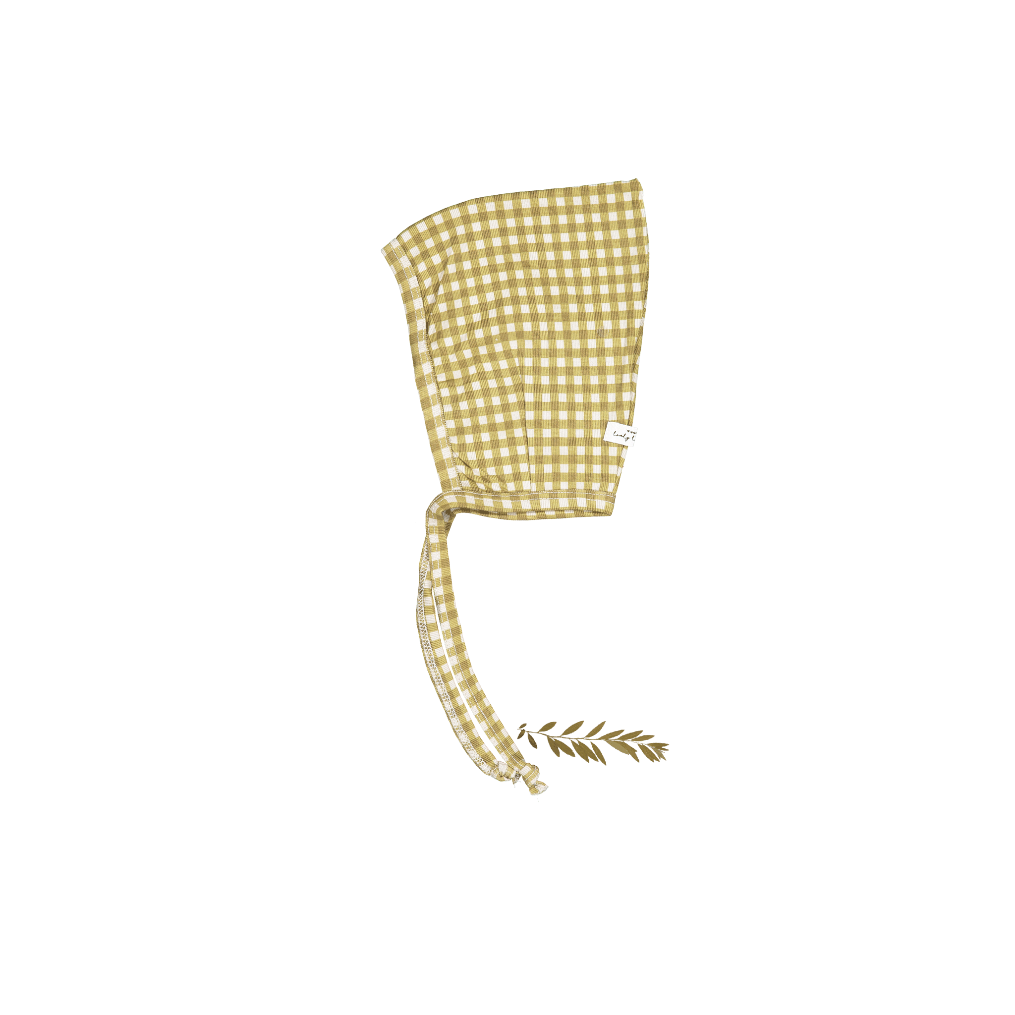 The Printed Pixie Bonnet - Golden Gingham – Lovely Littles
